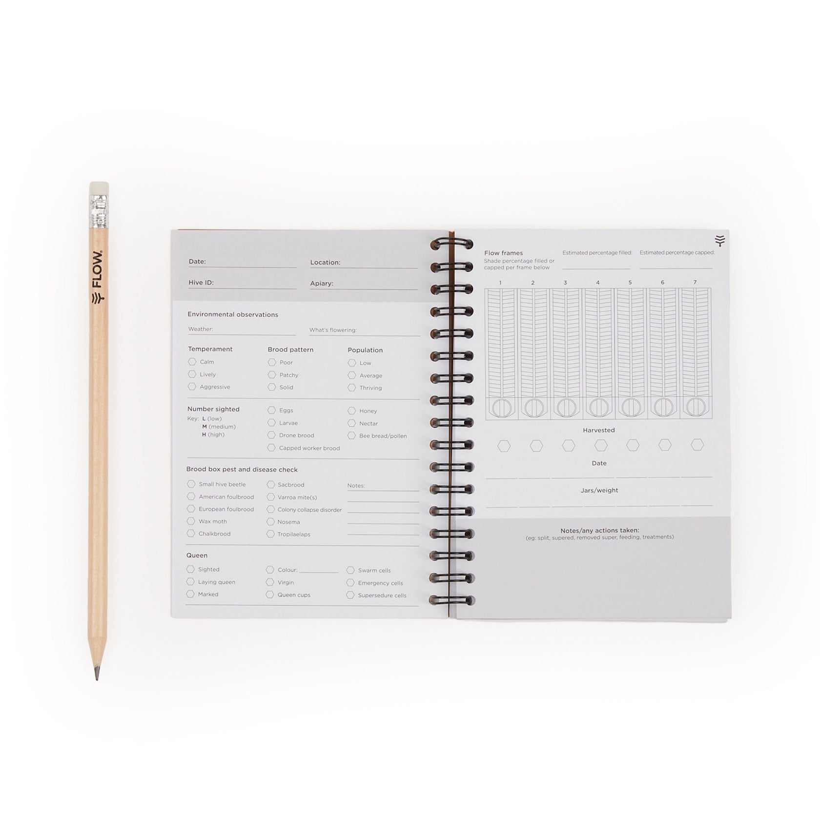 Flow Beekeeping Log Book - Flow Hive AU
